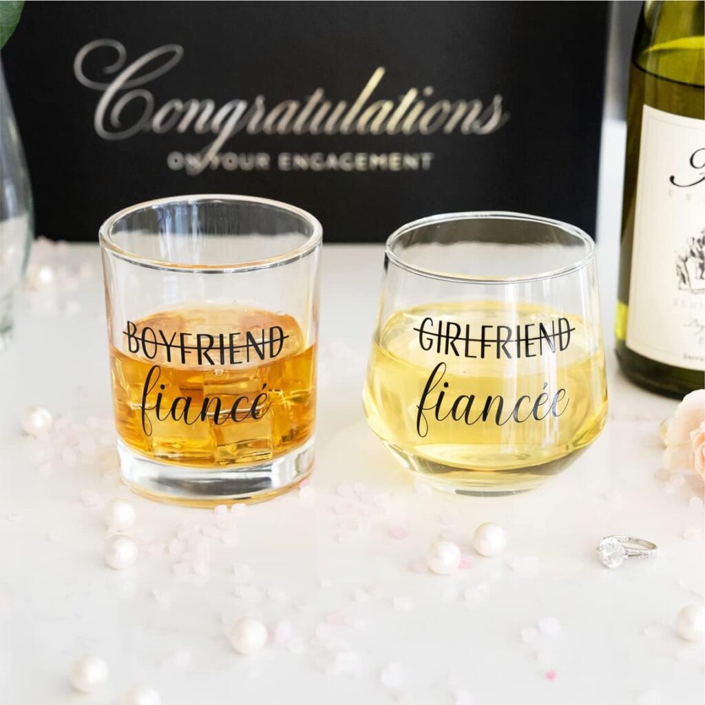 Engagement Gift Wine and Whiskey Glass Review