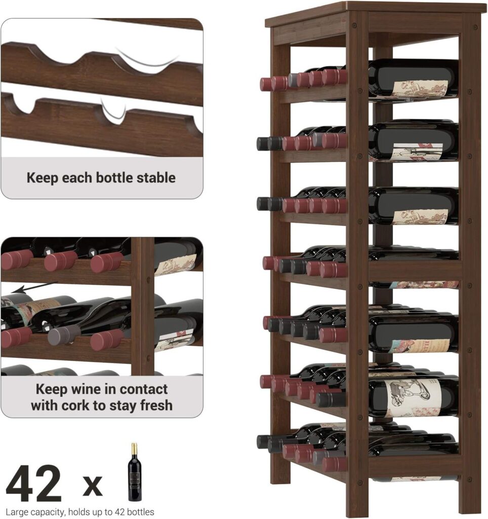 SONGMICS 42-Bottle Wine Rack Review